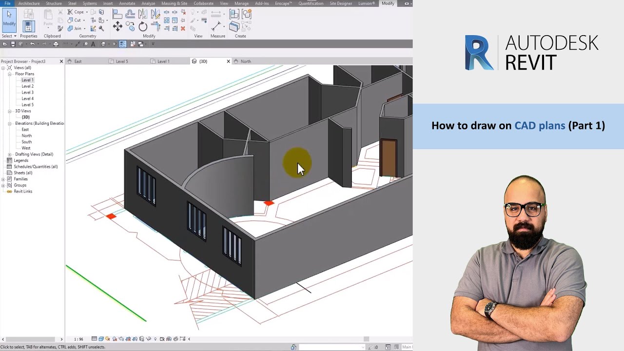 How to Draw on CAD Plans in Revit (Part 1) | Master Your CAD Skills! ️ ...