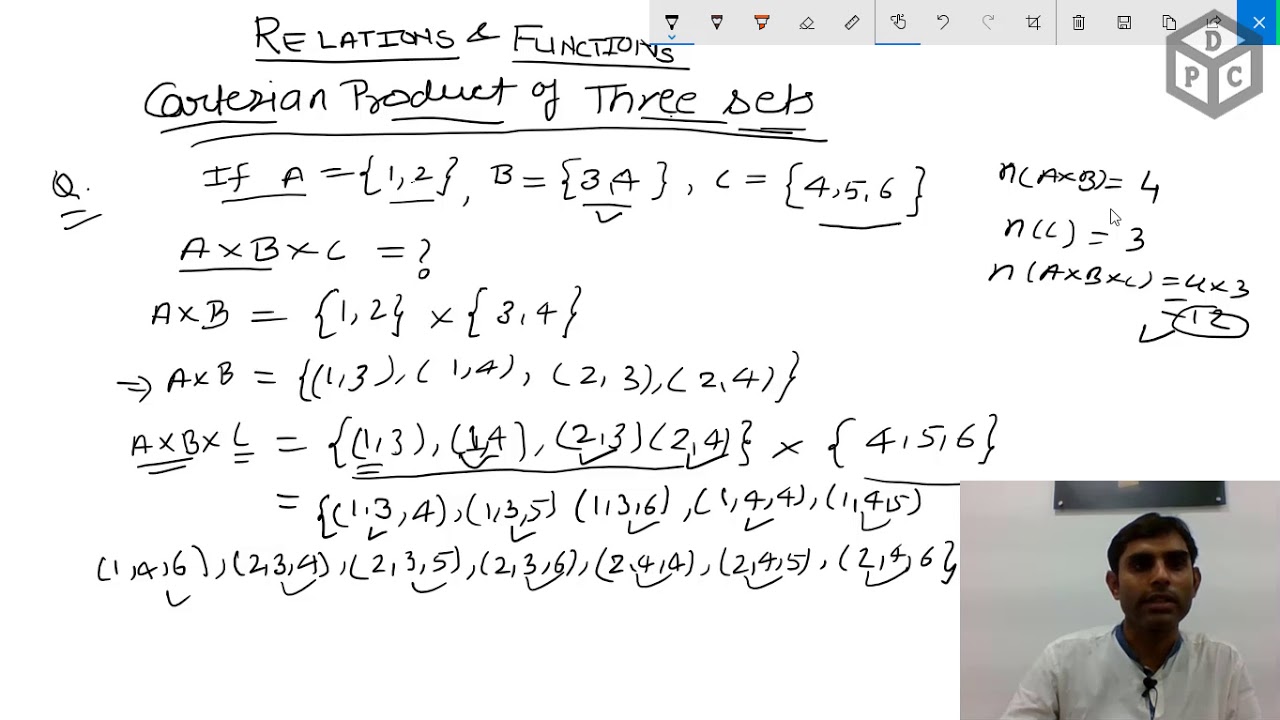 Cartesian Product Of Three Sets NCERT CBSE Class 11th In Hindi YouTube Cartesian Product Of Three Sets NCERT CBSE Class 11th In Hindi YouTube