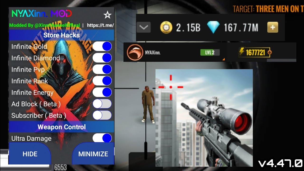 Sniper 3D Mod Menu Apk 2024 - Unlimited Money & Free Shopping ...