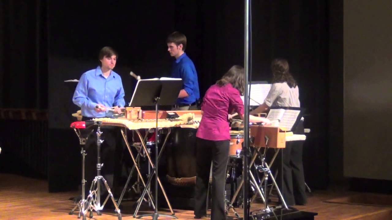 Marc LeMay - Vesper Trains for percussion quartet - Live, Jan. 24 2013 ...