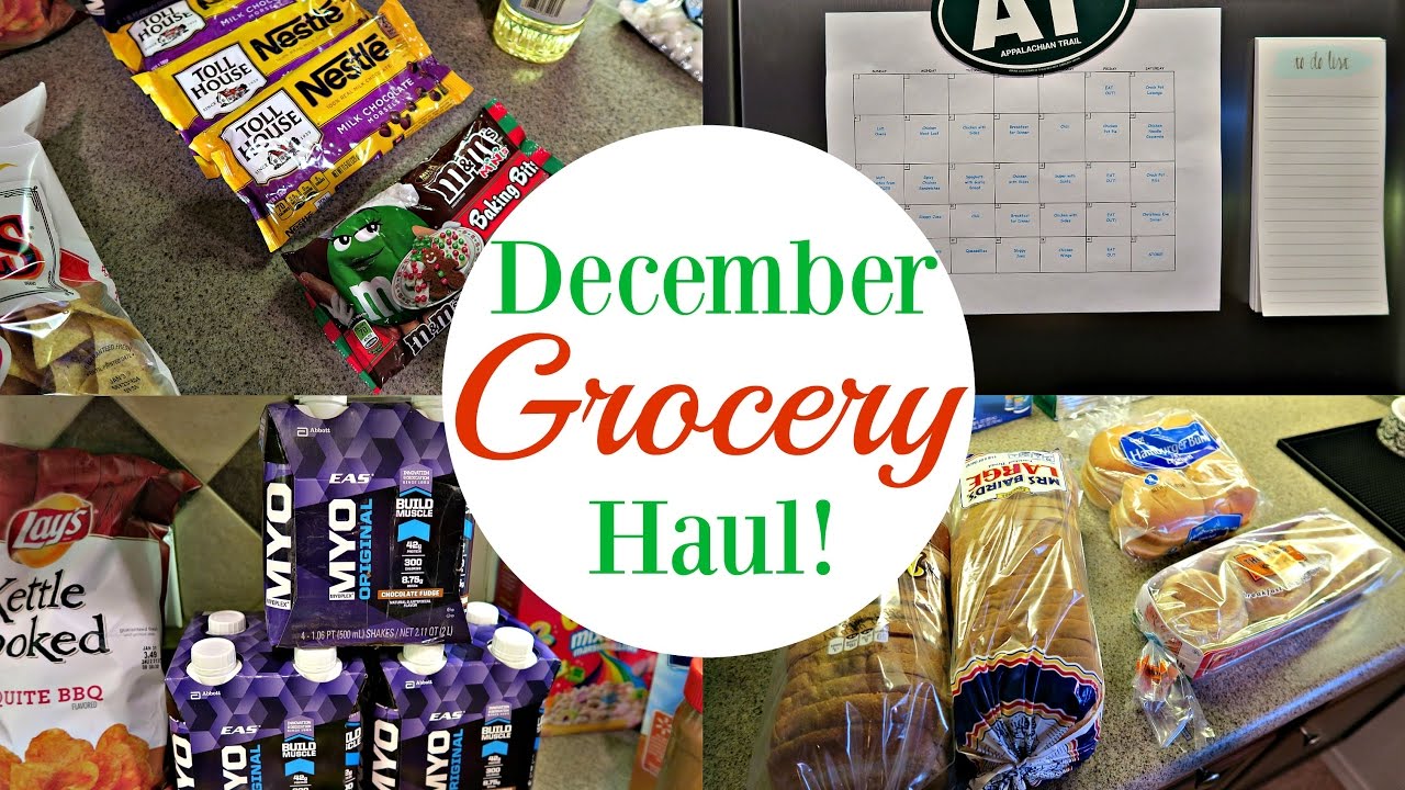 December Grocery Haul & Meal Plan for $312! - YouTube