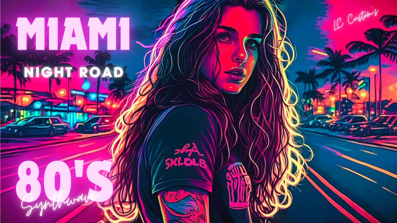 Synthwave - Miami Night Road 80's - YouTube