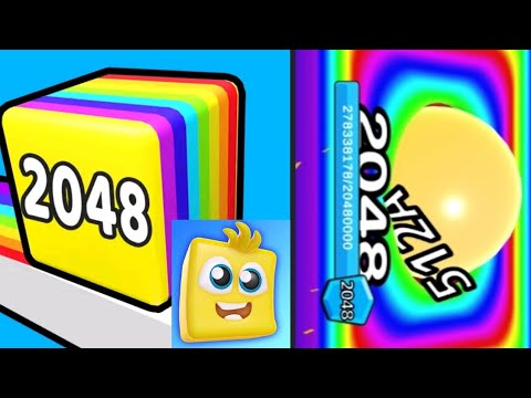 2048 | Level 1 Happy Cubes 2048 vs Ball Run 2048 Numbet Merge iOS ...