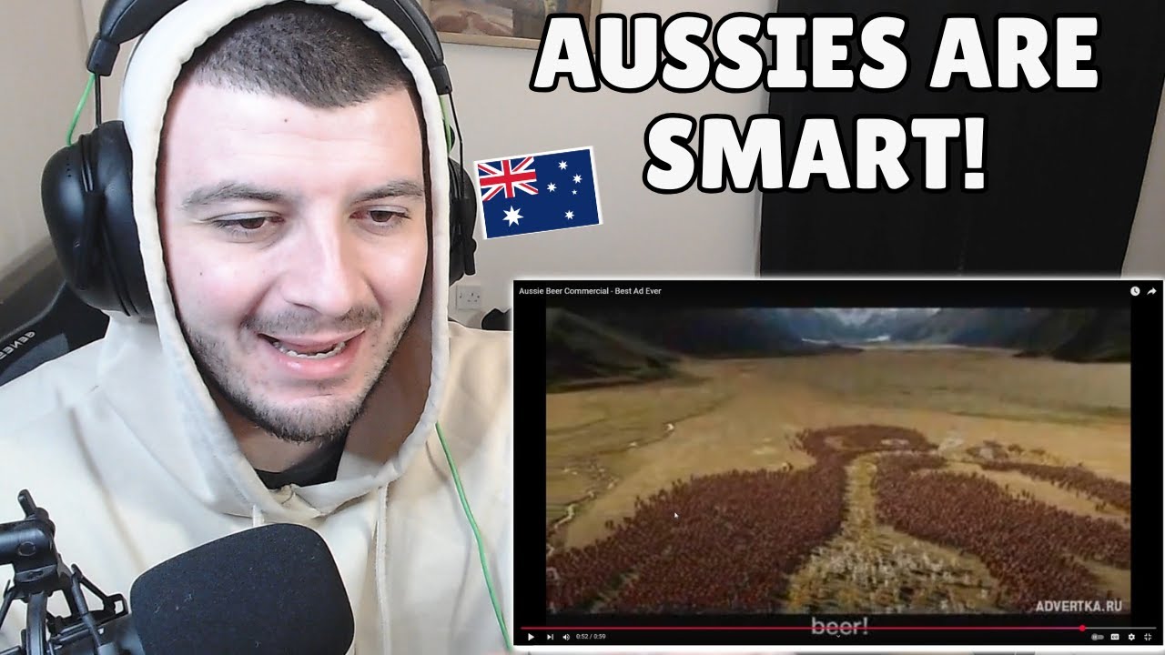 Reaction To the top 3 Australian Beer Ads - YouTube