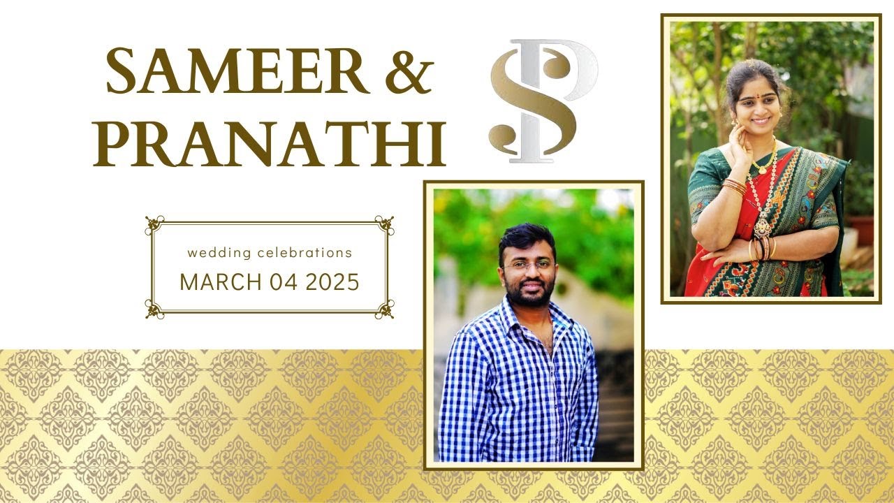 Sameer and Pranathi Reception celebrations - YouTube