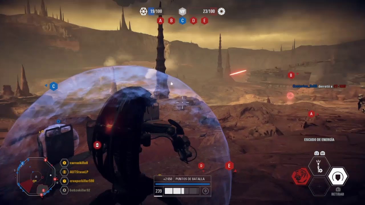 Star Wars Battlefront II Droideka Gameplay - YouTube