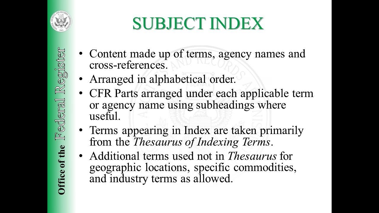 Subject indexing - YouTube