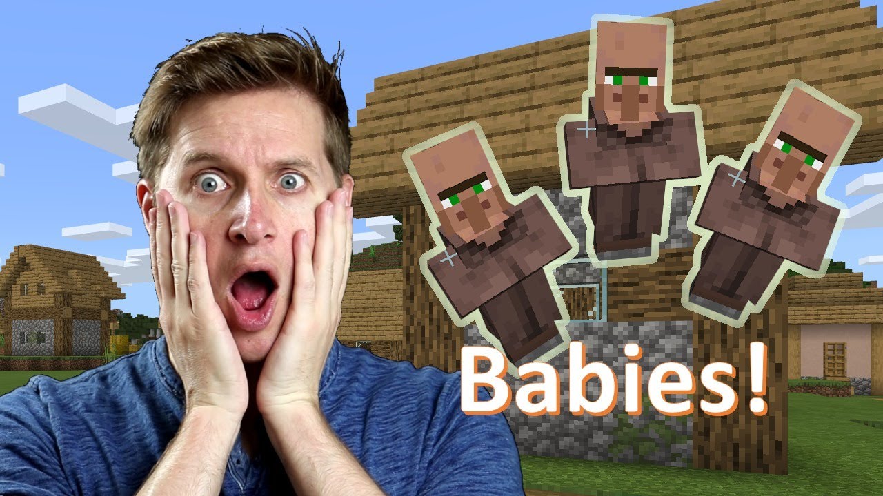 Raising Villager Babies in Solo Survival Minecraft Bedrock - YouTube