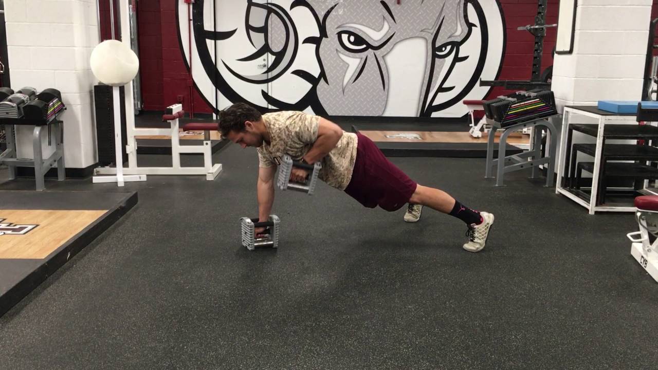 DB Pushup Position Row - YouTube