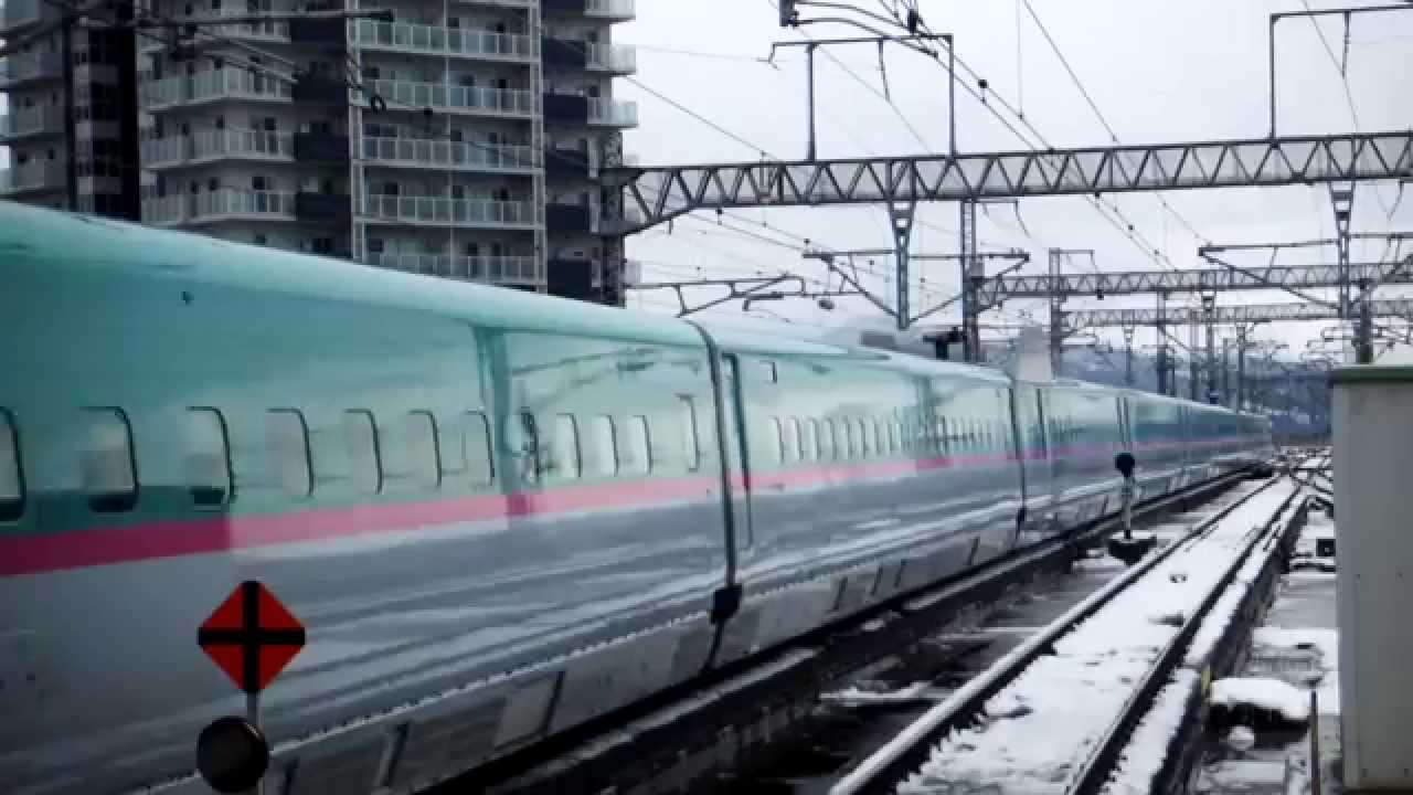 やまびこ45号[E3系（R22編成）＋E5系（U21編成）] 盛岡入線 - YouTube