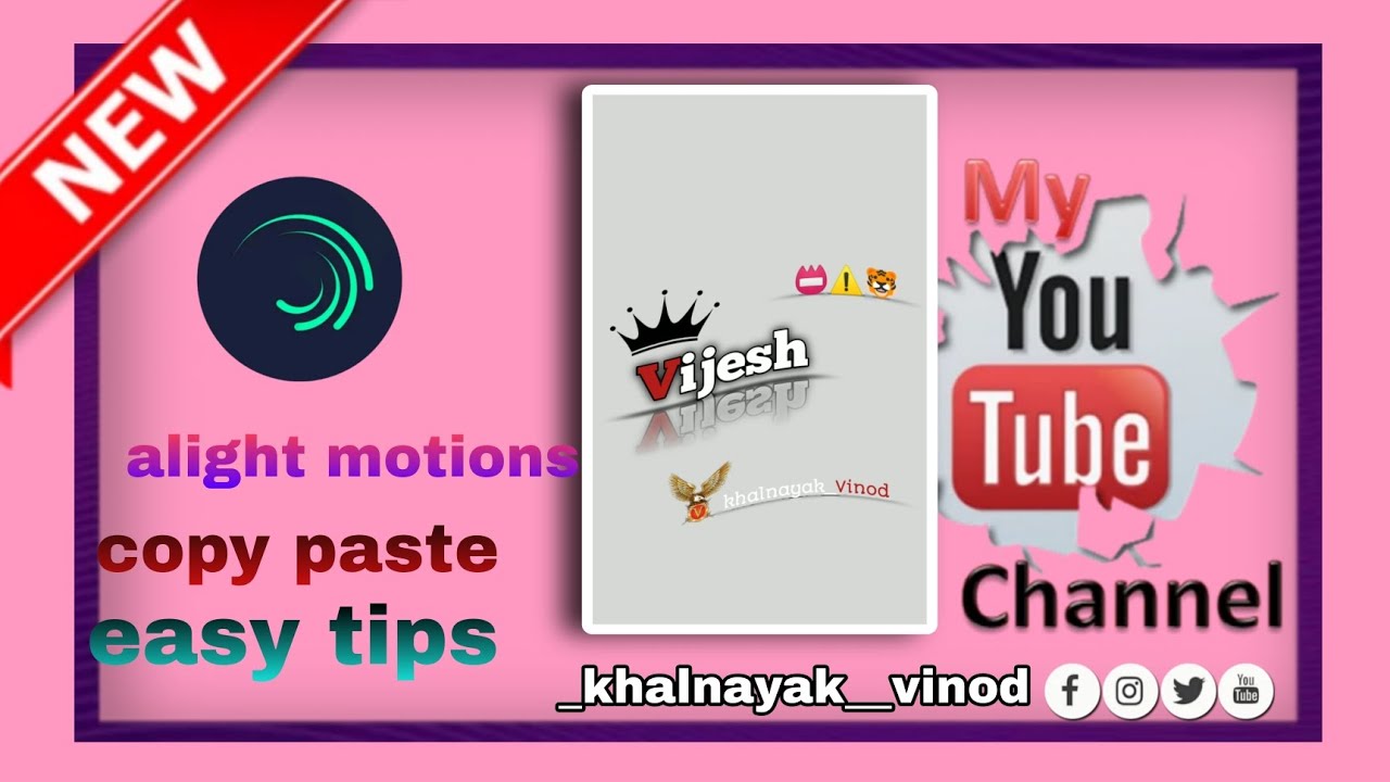 Copy paste Insta trending video 😀 ll Alightmotions application easy ...