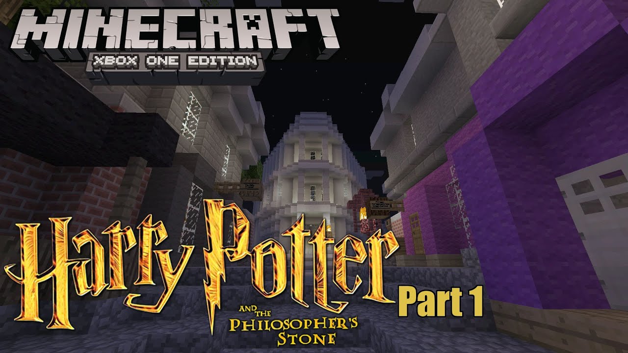 Minecraft XB1 Harry Potter Adventure Map (Lets go Shopping Part1 - YouTube