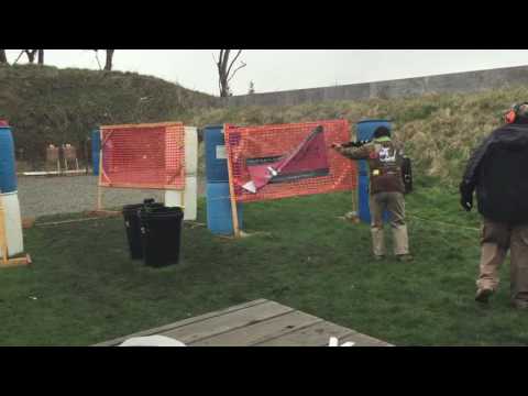 3-Gun Shooter using Syrac Ordnance Muzzle Brake - YouTube