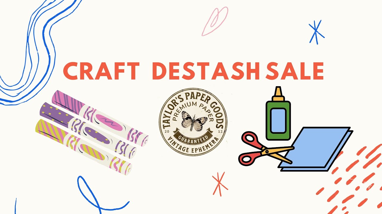 Craft Destash Sale - YouTube
