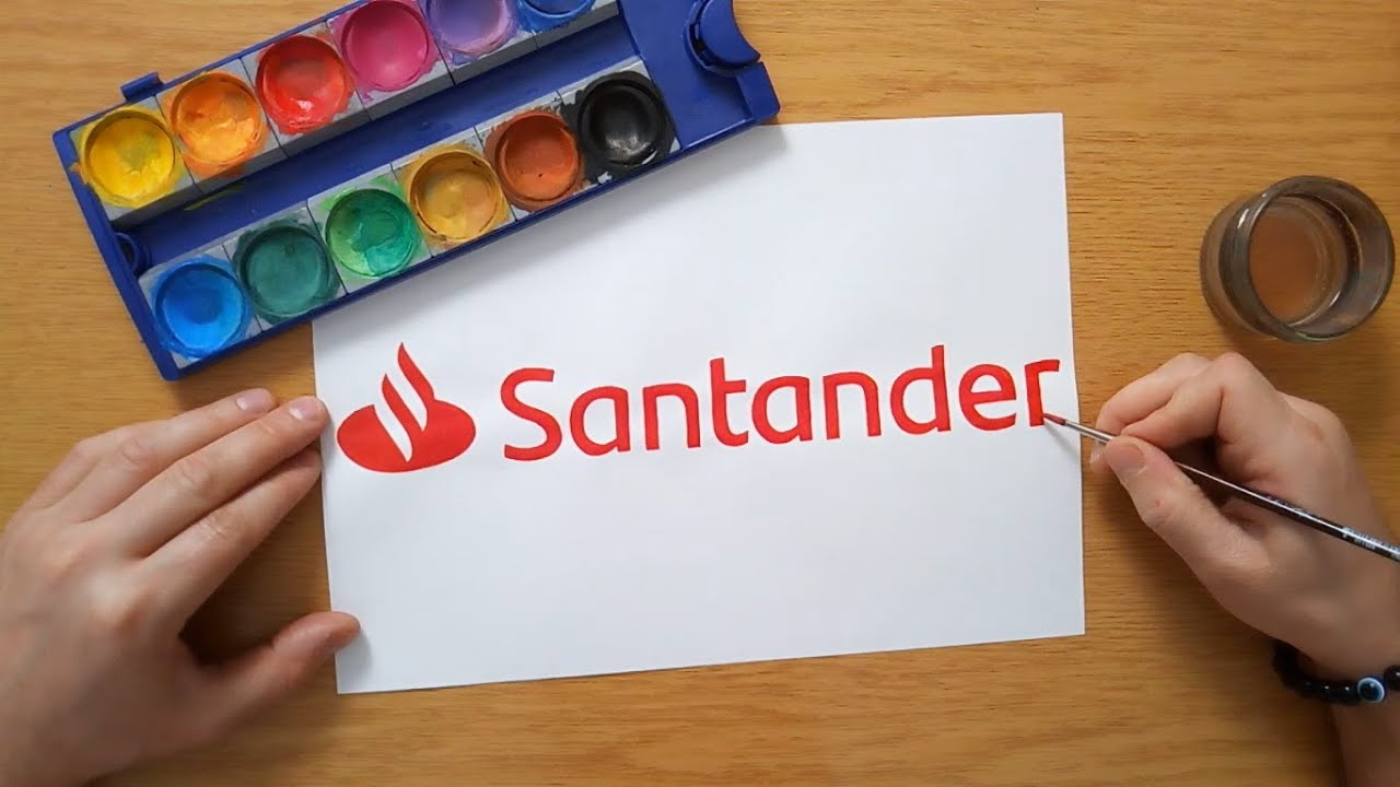 Cómo dibujar el logo de Santander - How to draw the Santander logo ...