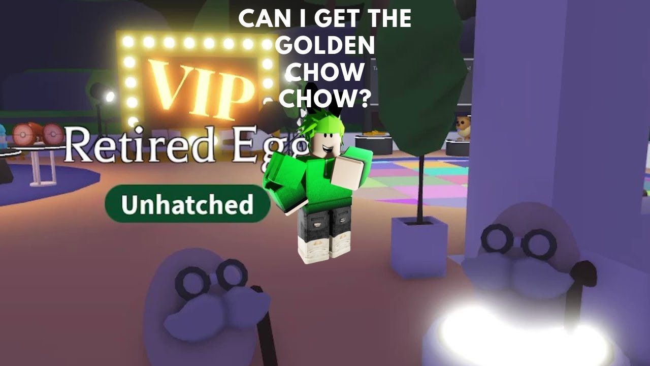 Can i get the golden chow chow in adopt me? ( VIP Room ) - YouTube