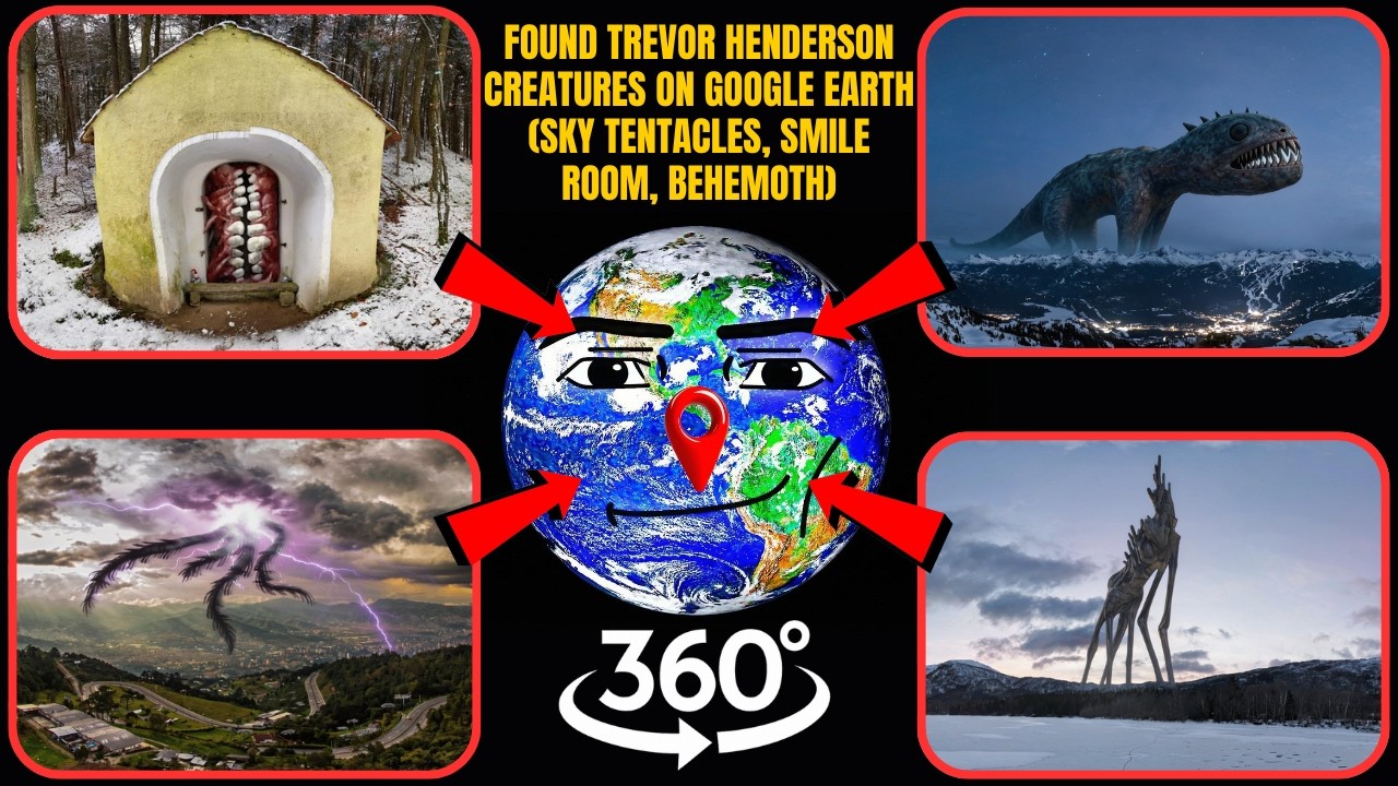 VR 360° - Found Trevor Henderson Creatures on Google Earth (Sky ...