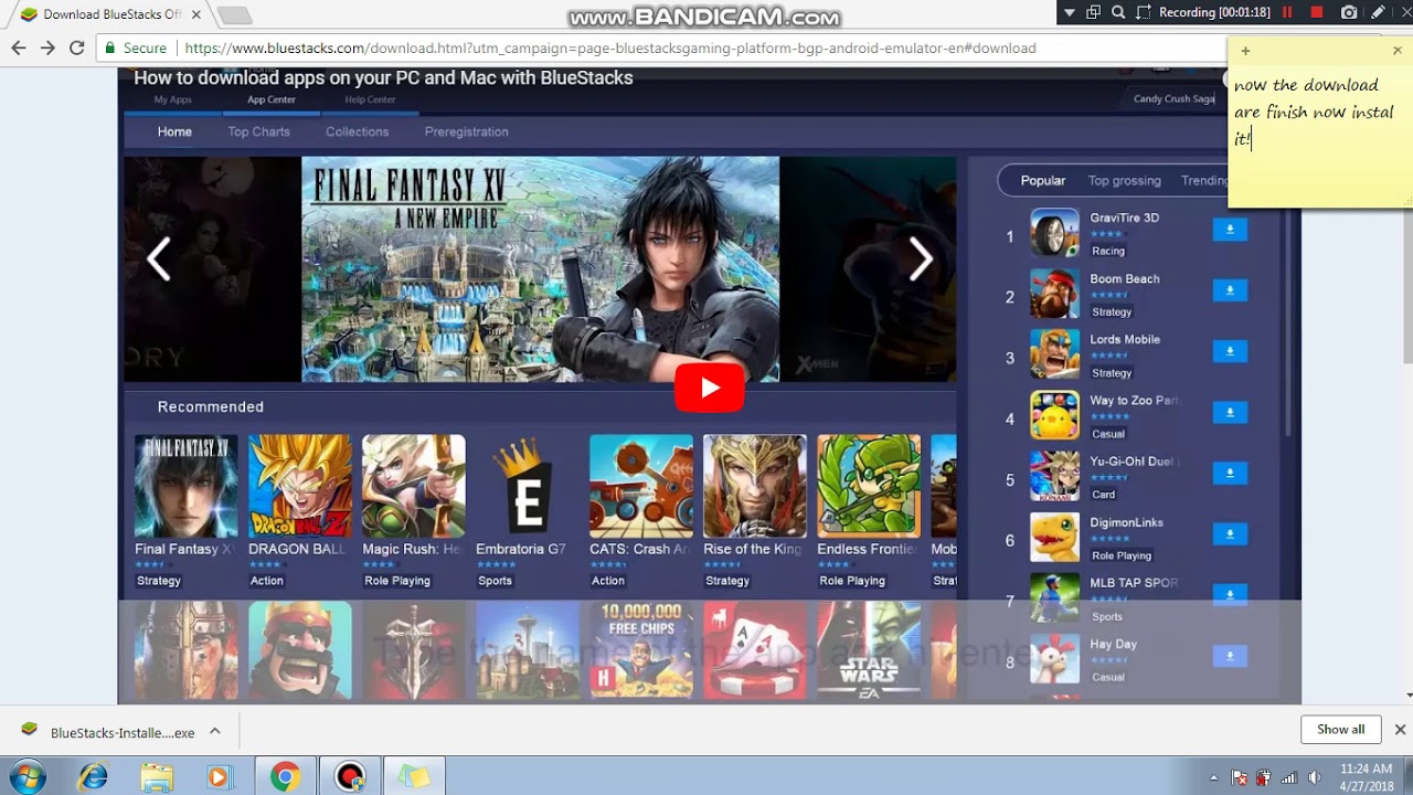 HOW TO DOWNLOAD BLUESTACKS 2018! - YouTube