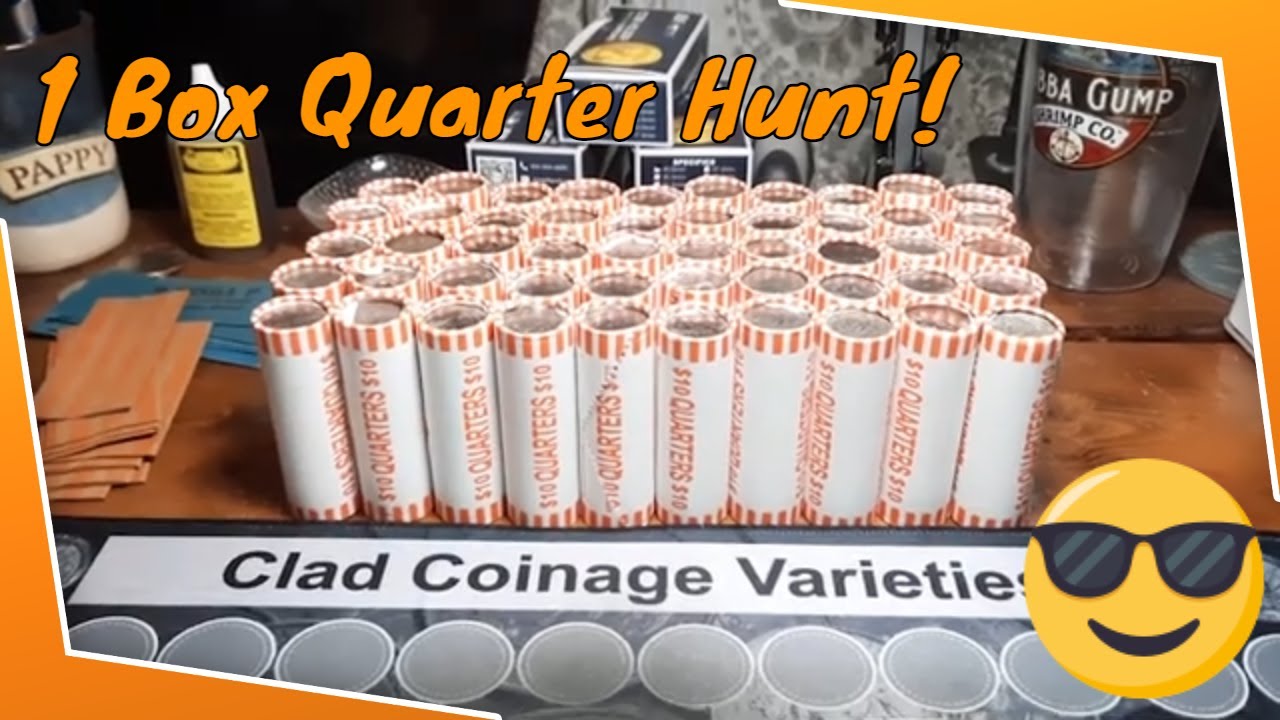 Coin Roll Hunting Quarters! 1 box hunt. What will we add to the ...