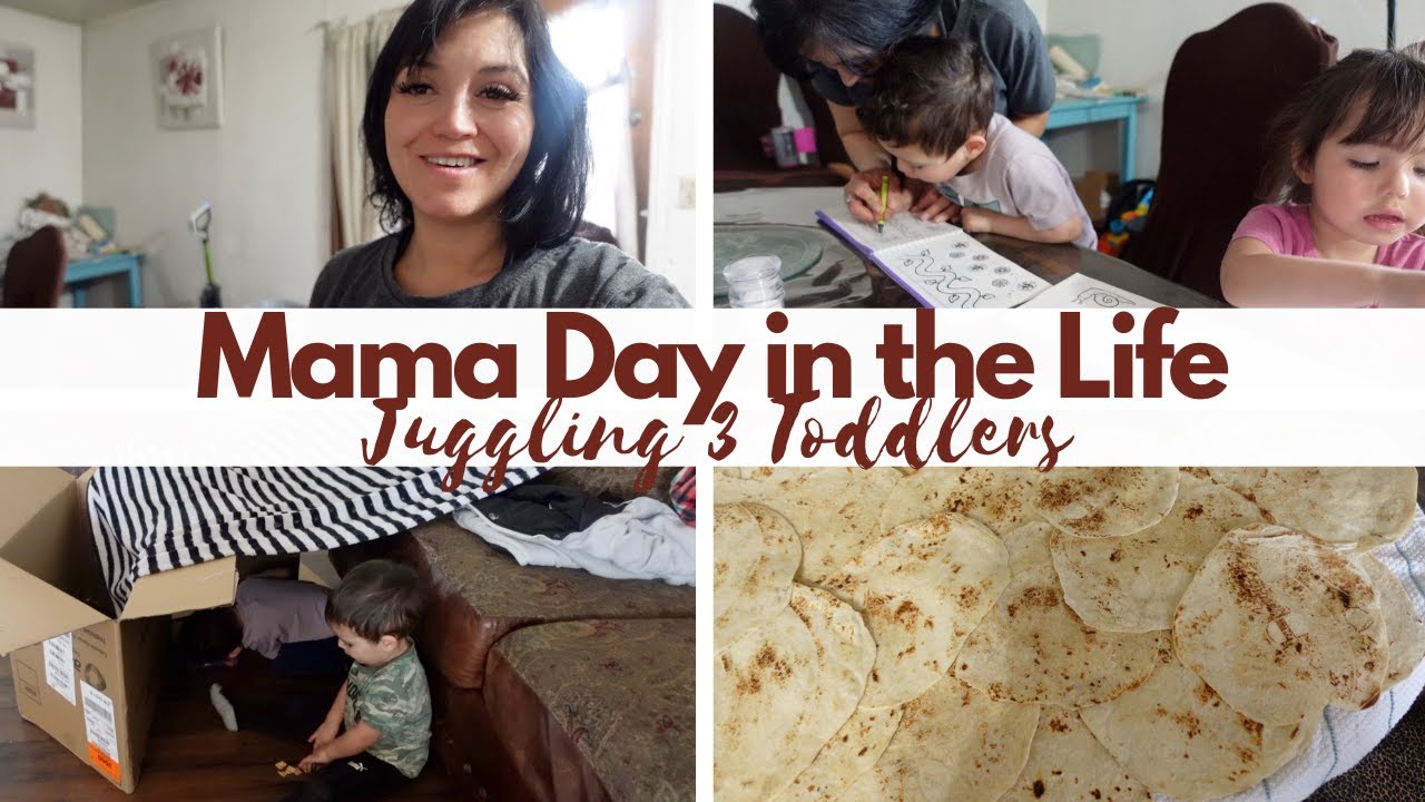 Mama Day in the Life: Juggling 3 Toddlers | Large Family Vlog - YouTube