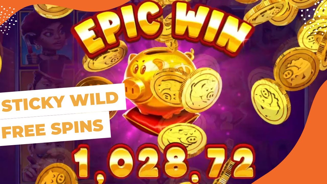 Sticky Piggy Slot Machine Epic Free Spins Win - YouTube