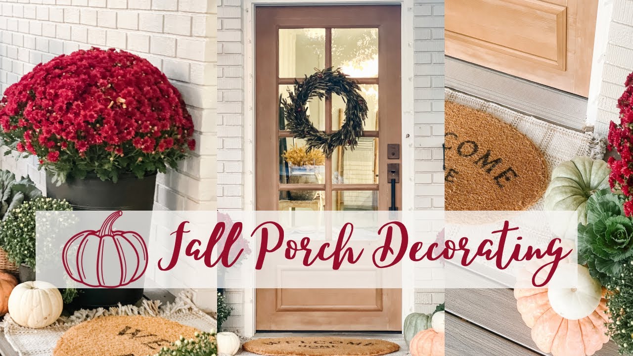🍂NEW🍂 FALL FRONT PORCH 2023 | FALL PORCH DECORATING - YouTube