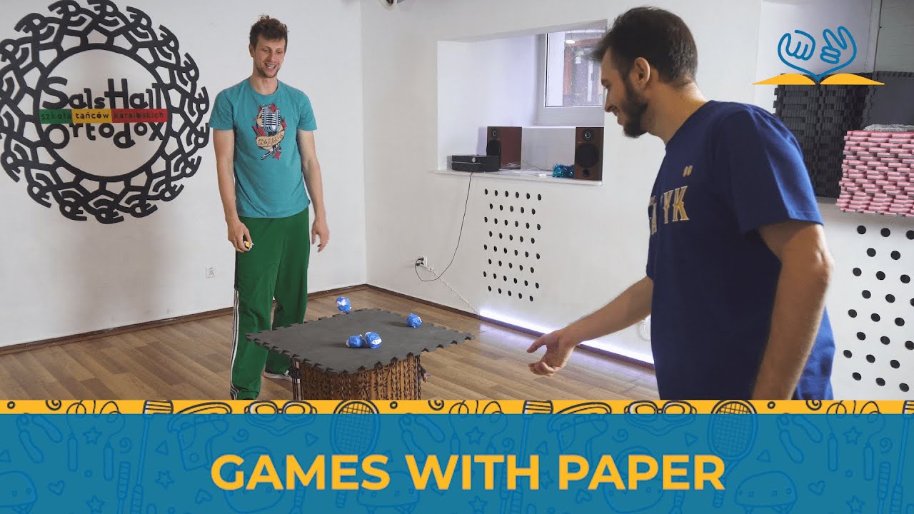 6 FUN AND EASY GAMES WITH PAPER - YouTube