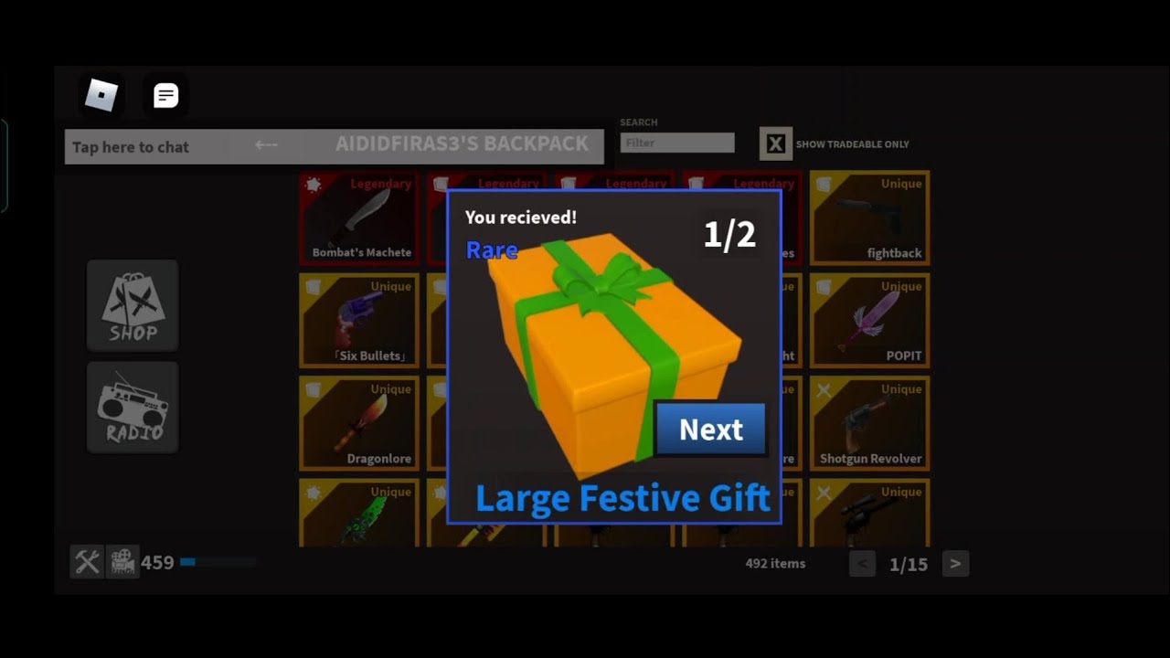 Unboxing my Large Festive Gift! (Roblox Kat) - YouTube