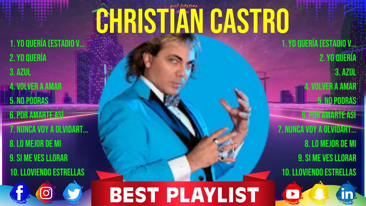 Christian Castro ~ Grandes Sucessos, especial Anos 80s Grandes Sucessos ...