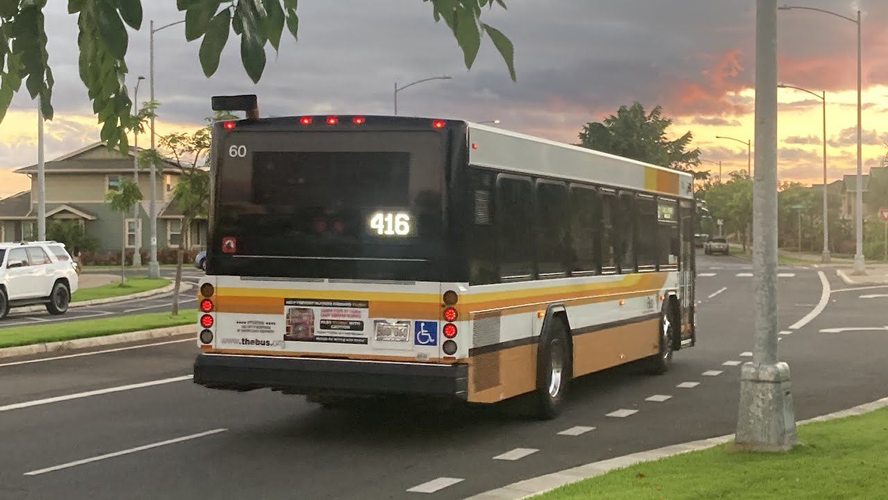 Honolulu TheBus Route 416 Kroc Center Hawaii, Bus 060 (Part 1) - YouTube