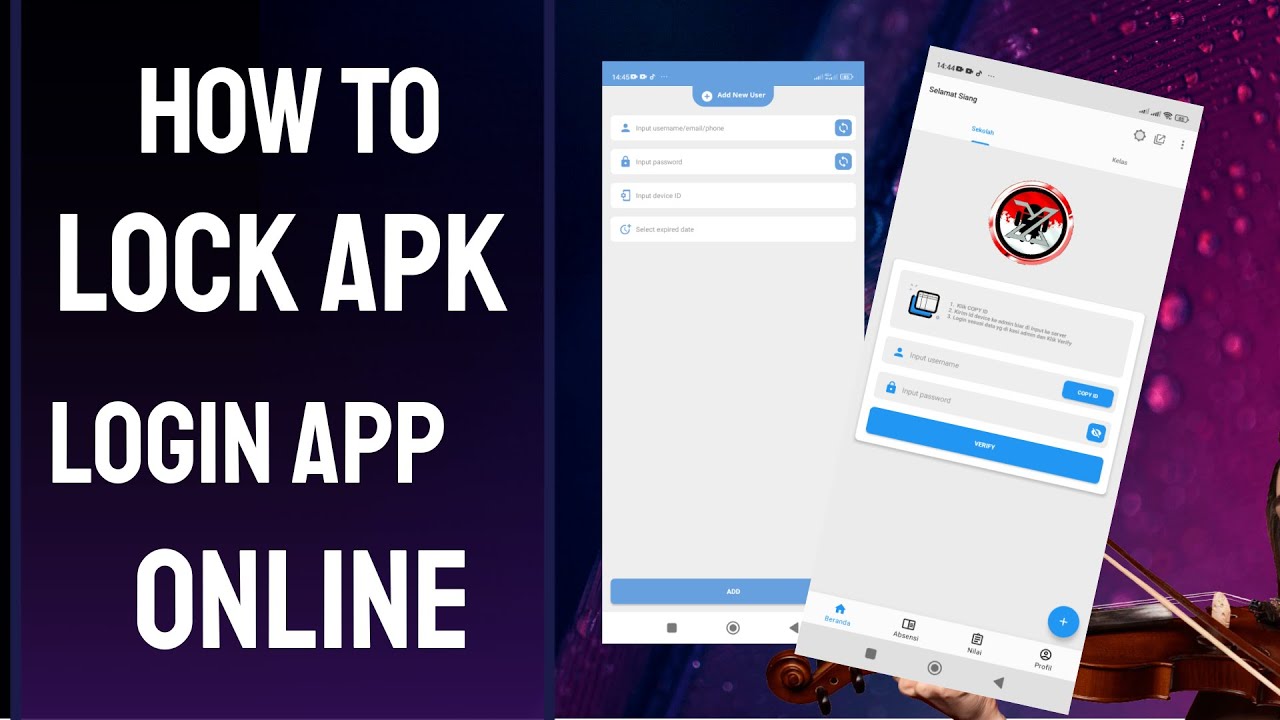 HOW TO LOCK APK | LOGIN APP ONLINE - YouTube