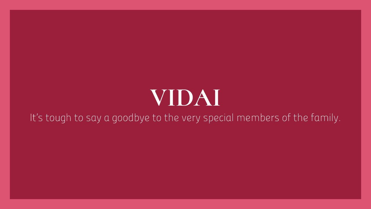 Vidai Ceremony - YouTube