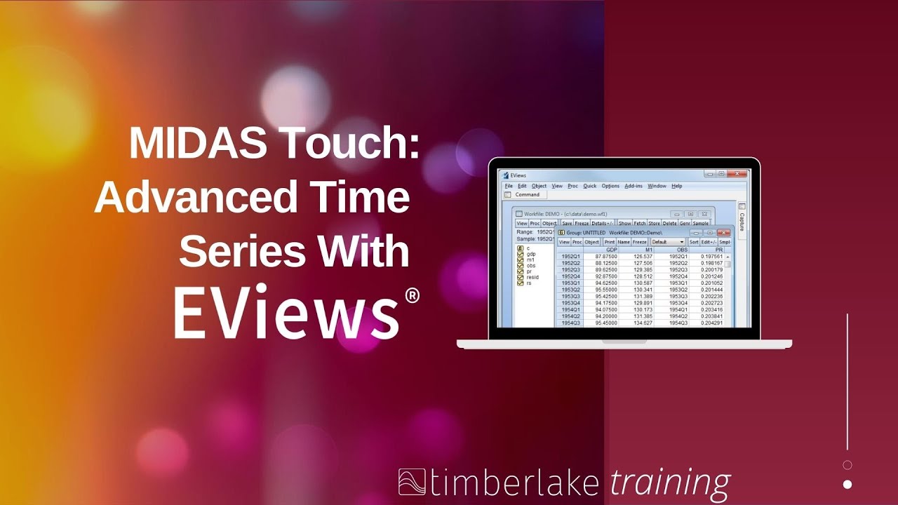 MIDAS Touch: Advanced Time Series with EViews - YouTube