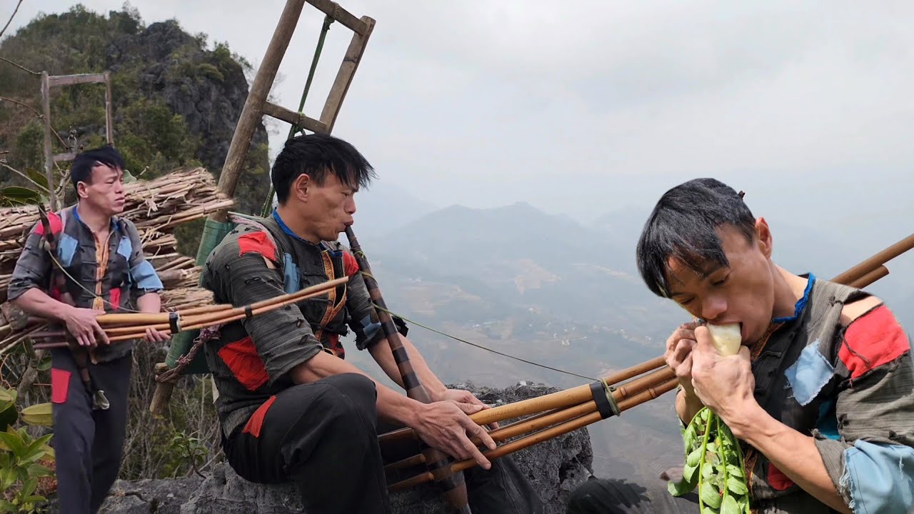 daily work of zaglis in rural highlands - YouTube