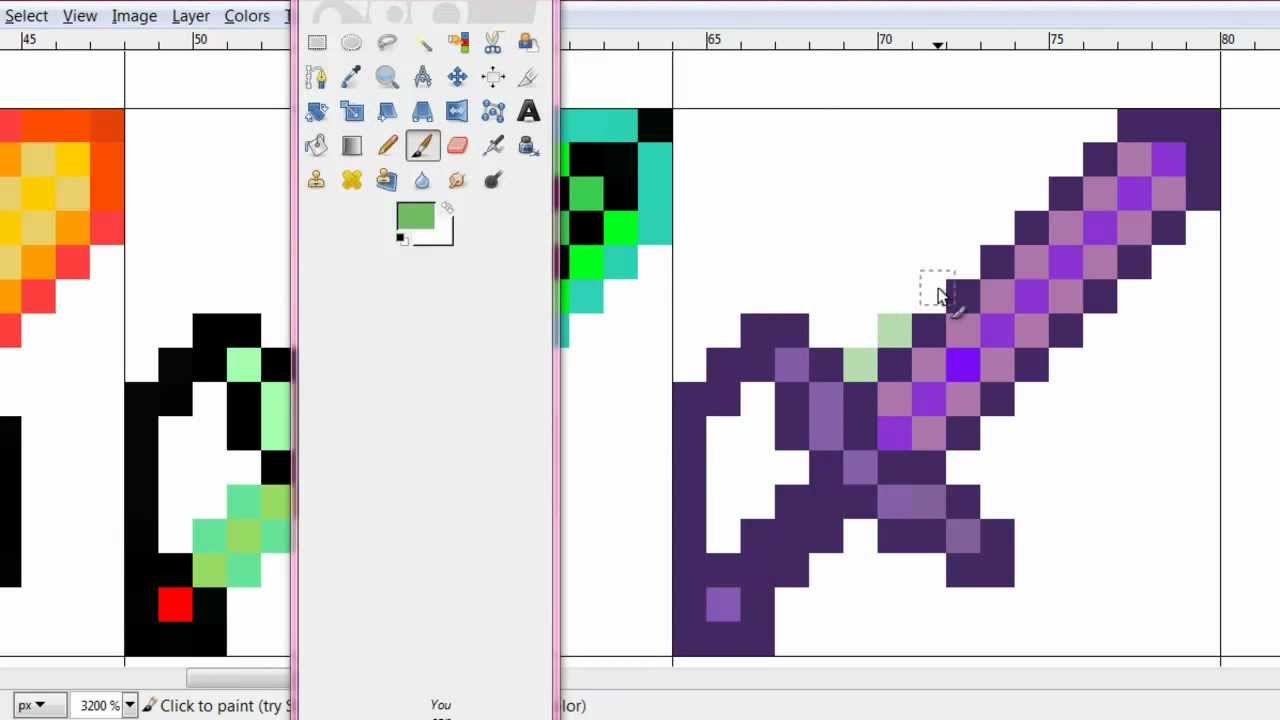16X16 Pixel Gold Sword Re Texture - YouTube