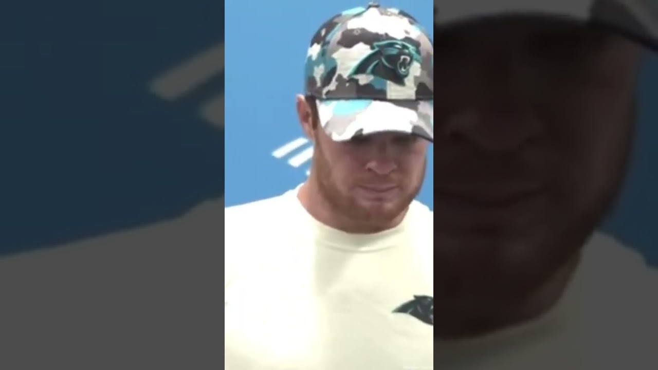Was Panthers Quarterback Sam Darnold Crying? #nfl #shorts - YouTube