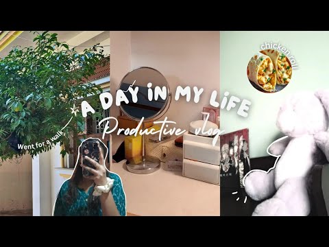 Aesthetic & Productive Day in My Life | Cozy Vlog, Art, Walk, & Good ...