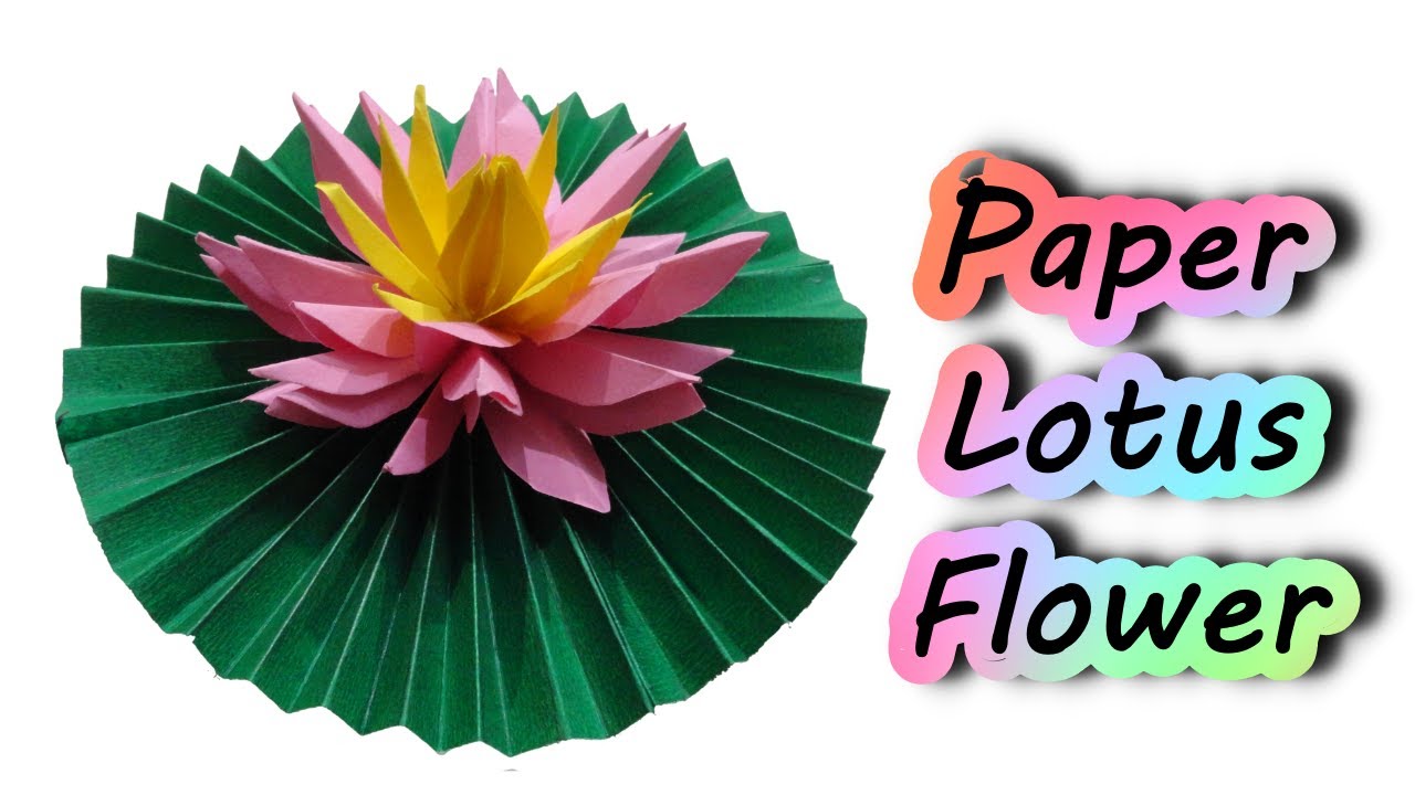 How To Make Lotus Flower Water Lily Handmade Easy Lotus Flower DIY how-to-make-lotus-flower-water-lily-handmade-easy-lotus-flower-diy