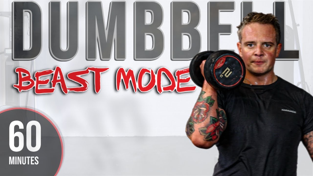 🔥BEAST MODE🔥Full Body DUMBBELL Workout (60 Minute Cardio) - YouTube