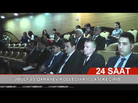 Əbülfəs Qarayev kollegiya iclası keçirib