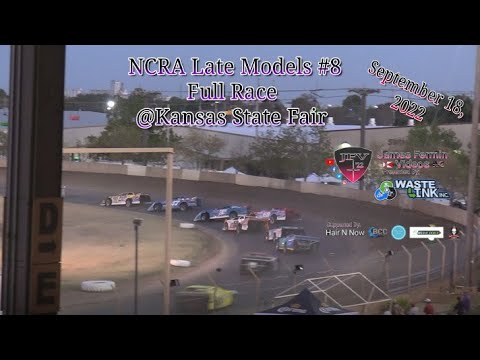 NCRA Late Models #8, Full Race, Kansas State Fair, 09/18/22 - YouTube