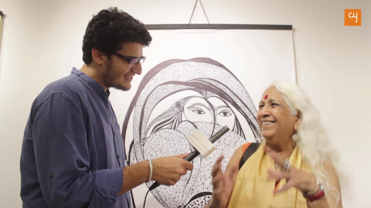 Interaction with Esther David at the solo show of Amit Ambalal in ...