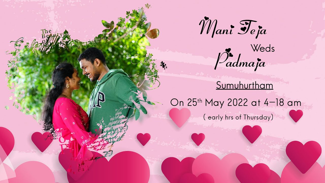 Mani Teja Weds Padmaja II 25-05-2022 II - YouTube