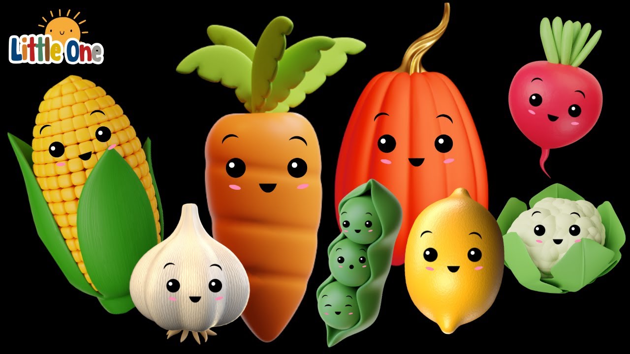 Cute Dancing veggies- cute Animation with Music Dance Video Baby ...