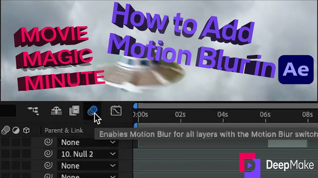 How to Add Motion Blur in After Effects (MOVIE MAGIC MINUTE) - YouTube