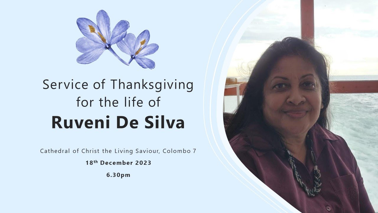 Service of thanksgiving for the life of Ruveni De Silva - YouTube