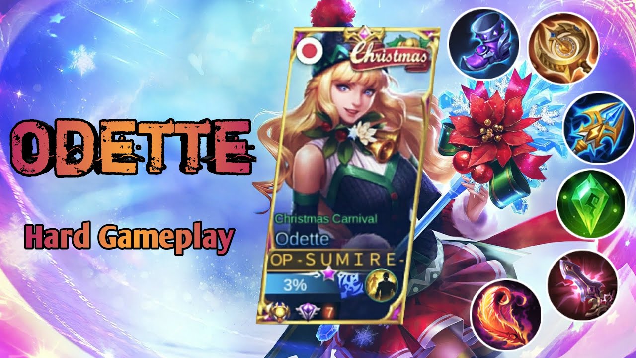 Odette Hard Gameplay | Odette No Counter Build High Damage Terbaru 2023 ...