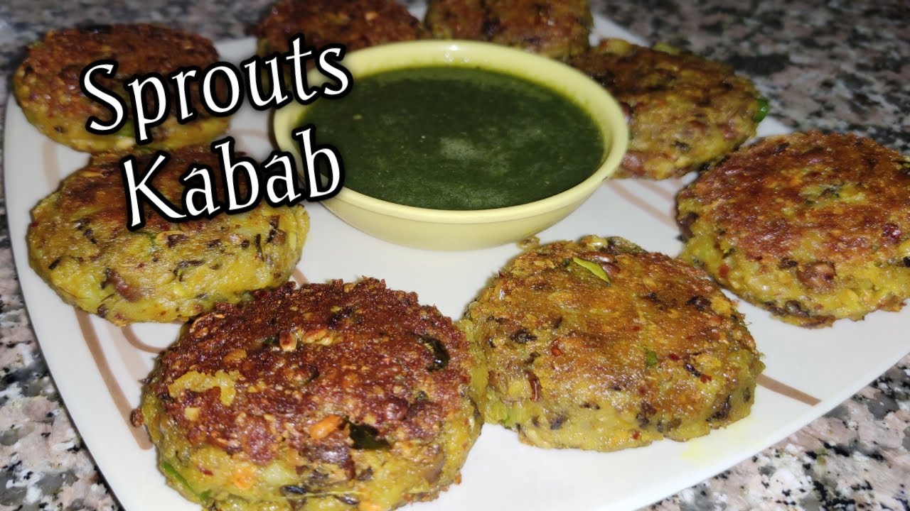 How to Make Healthy Sprouts Kabab | Kabab Recipe | Vegetable Kabab ...