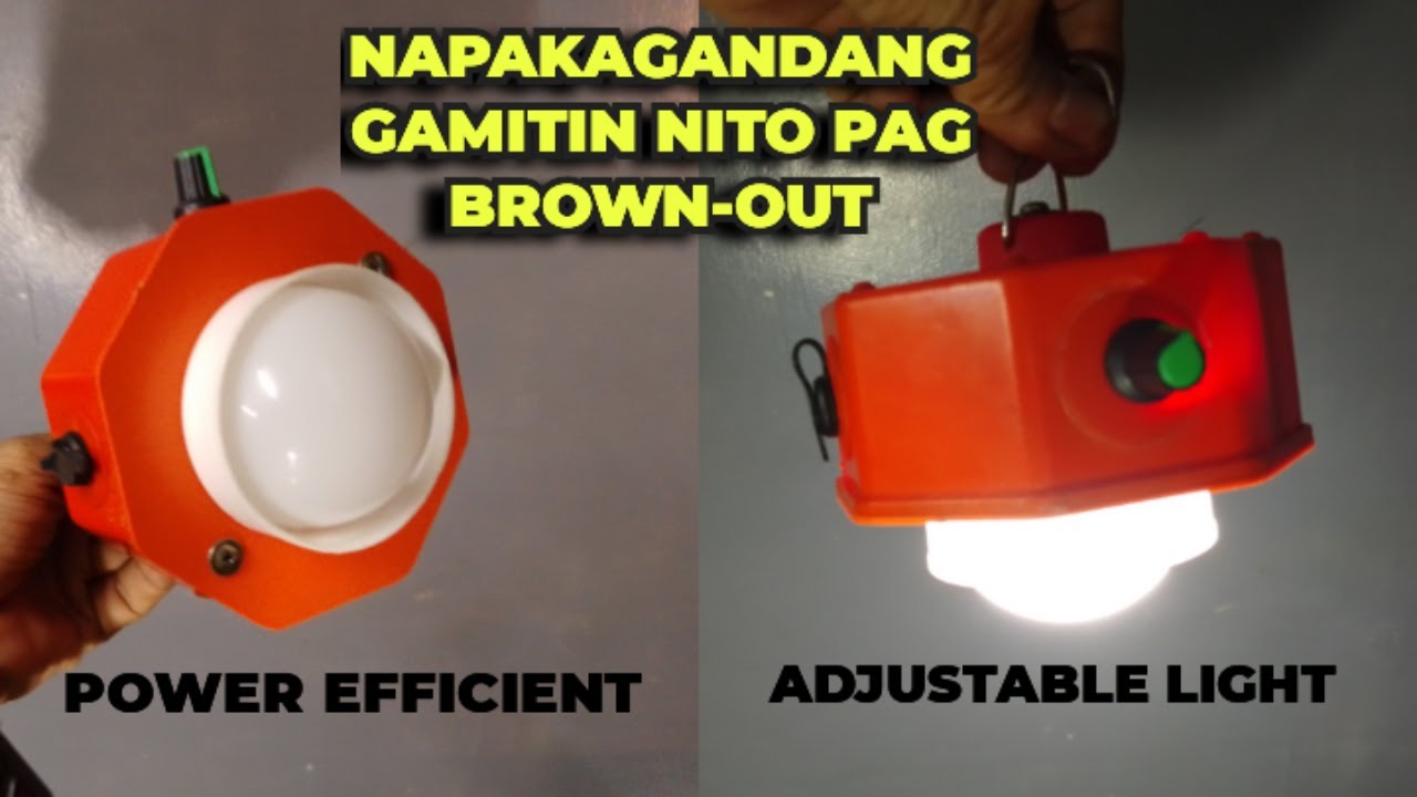 SIMPLE DIY PORTABLE EMERGENCY LIGHT - YouTube