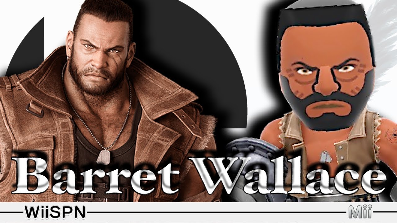 Barret Wallace | NEW Smash Bros DLC | Mii Maker - YouTube